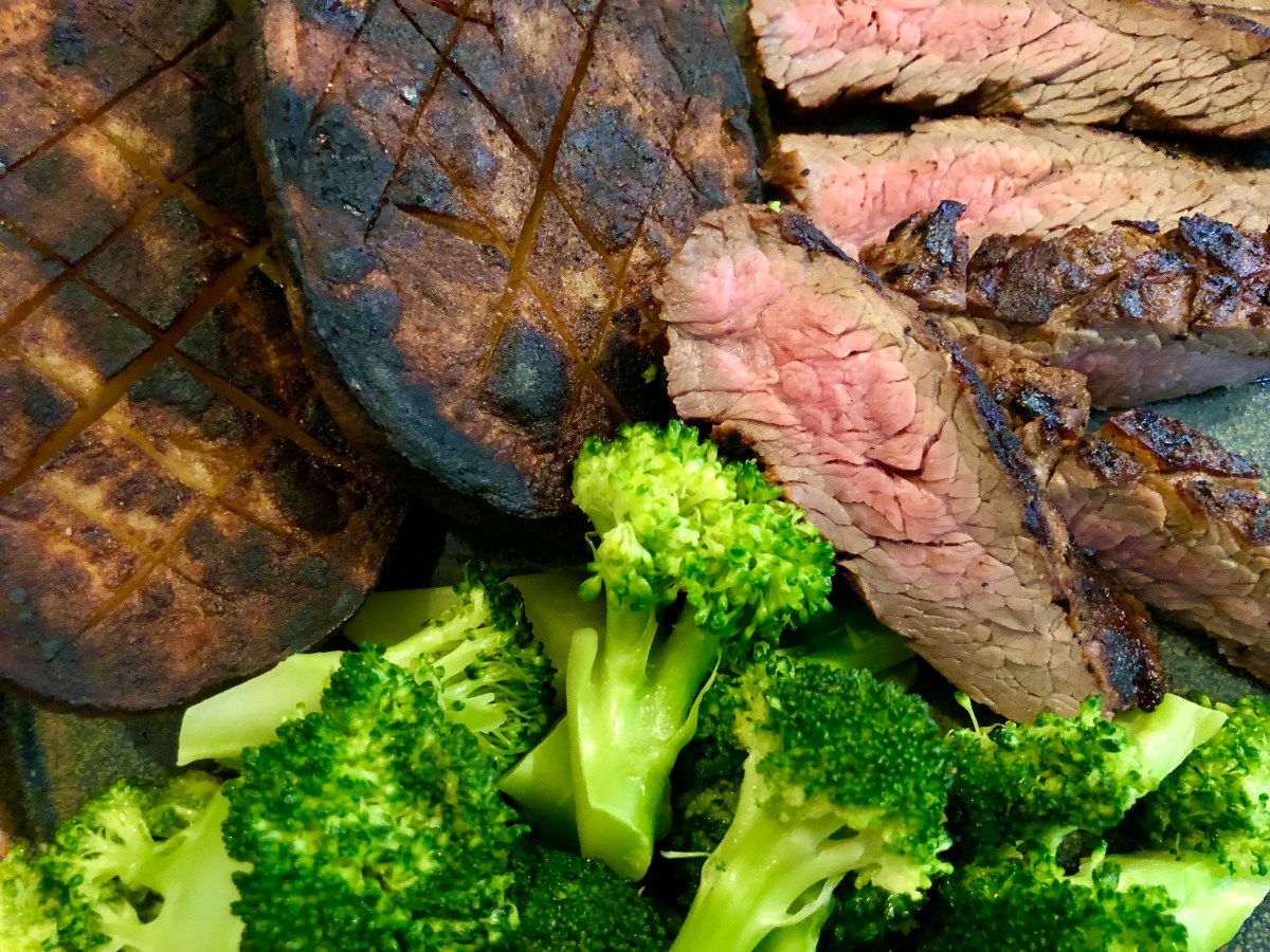 Grilled flank steak and potato with broccoli 7/26/2 | Omnivore